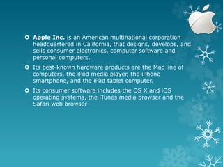 Apple company | PPTX