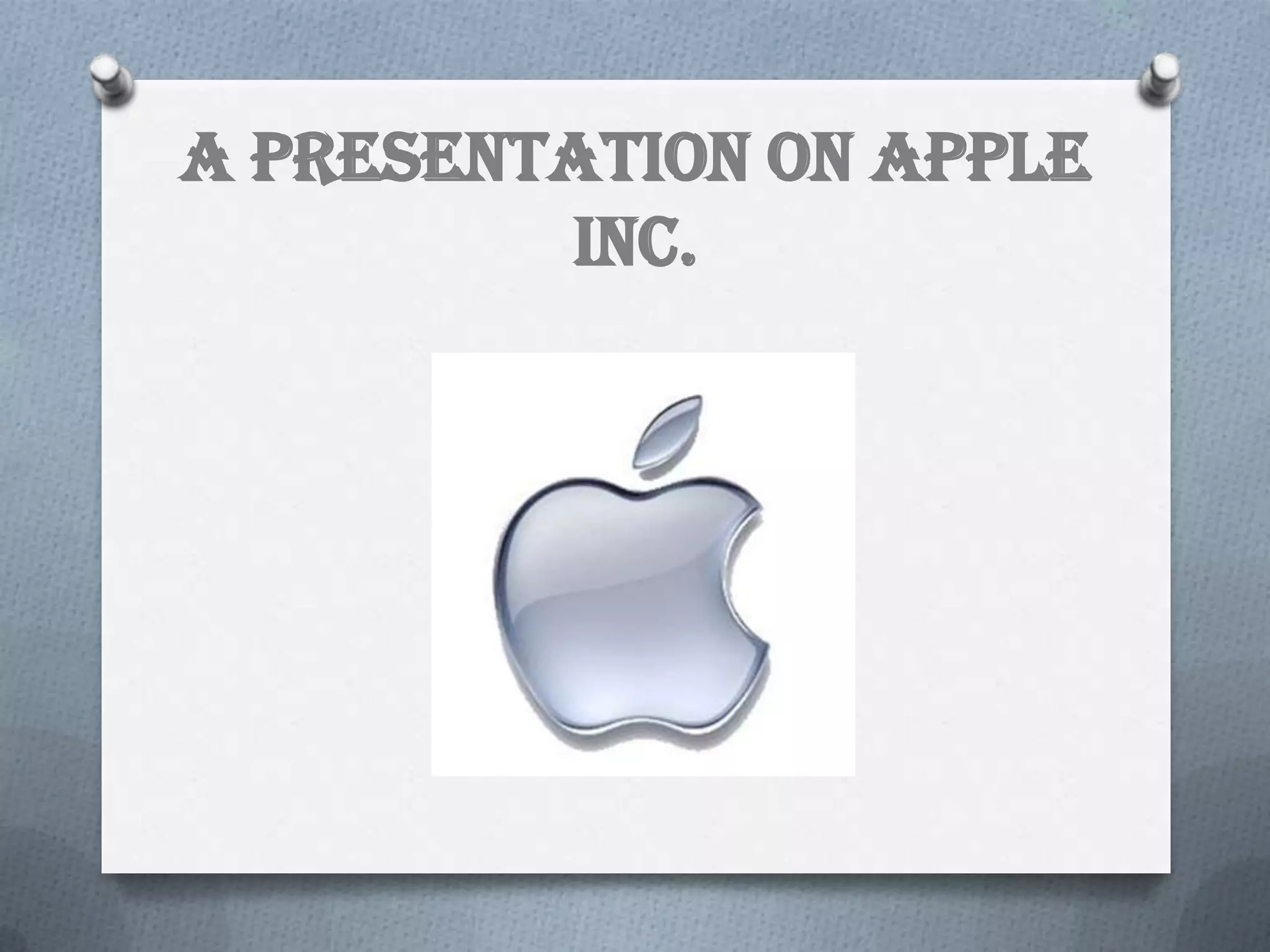 Apple presentation | PPT