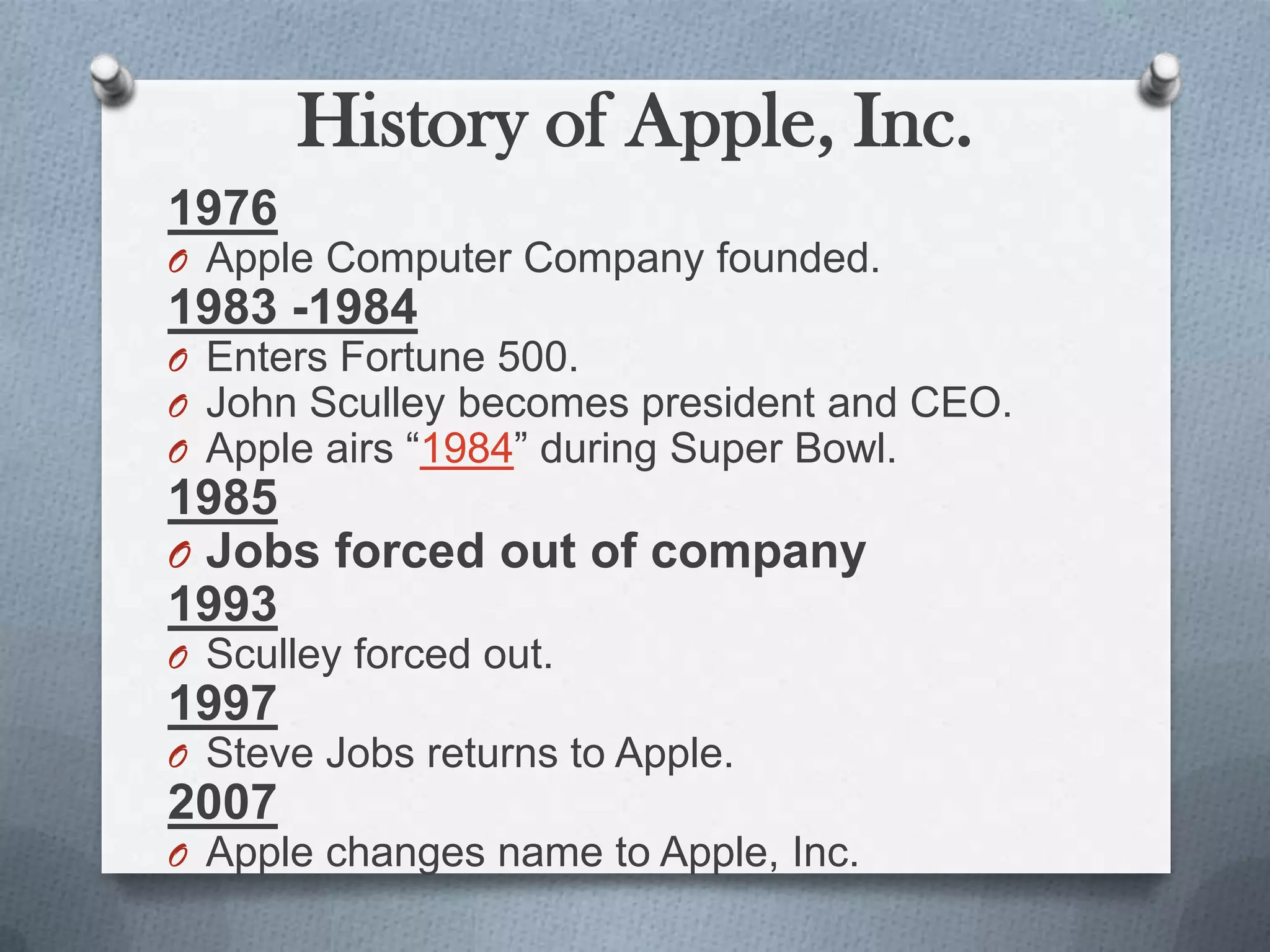 Apple presentation | PPT