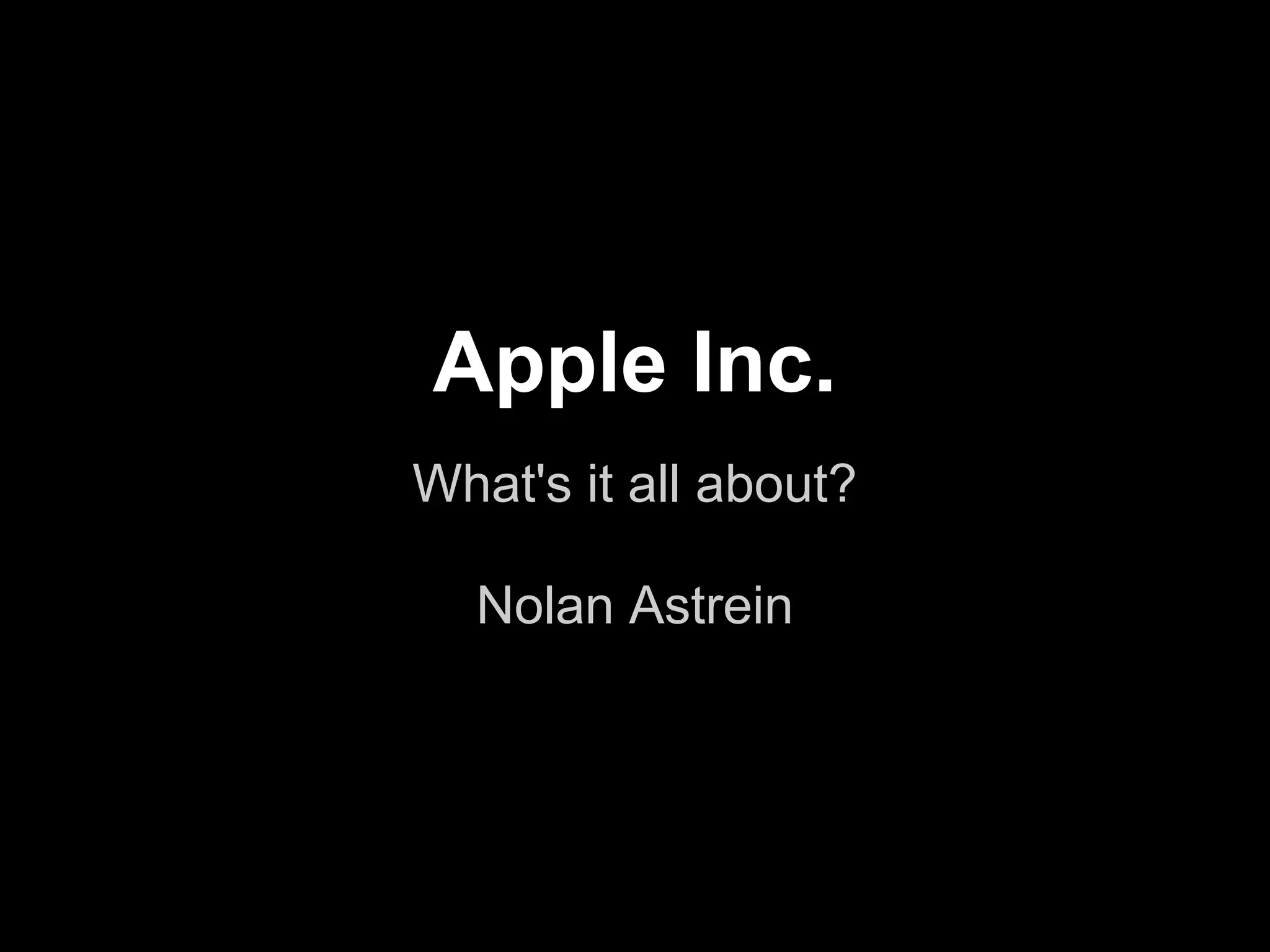 Apple Presentation | PPT