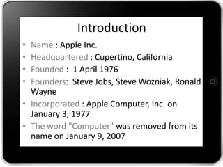 Apple presentation | PPTX
