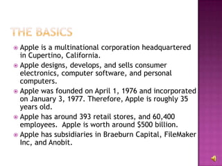 Apple presentation activity 8 | PPT