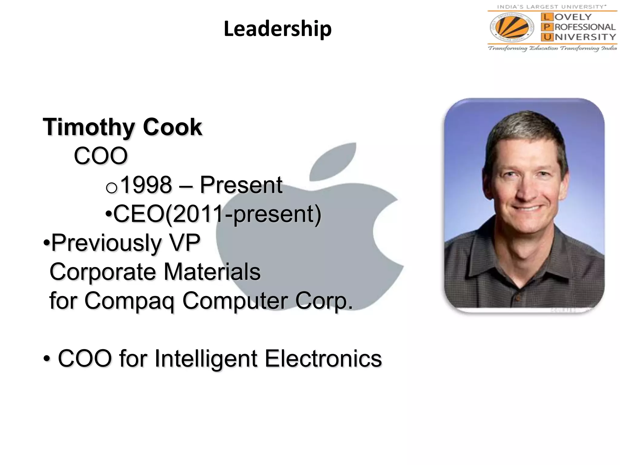 Presentation On Apple Inc | PPTX
