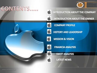 Presentation On Apple Inc | PPTX
