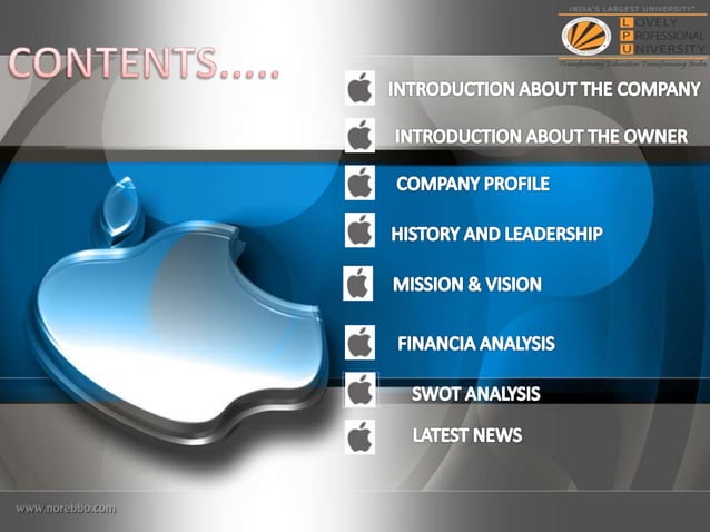 Presentation On Apple Inc | PPTX