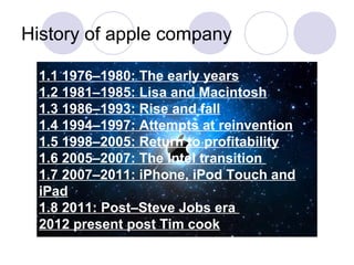 Apple project presentation by zia mba 4 | PPT