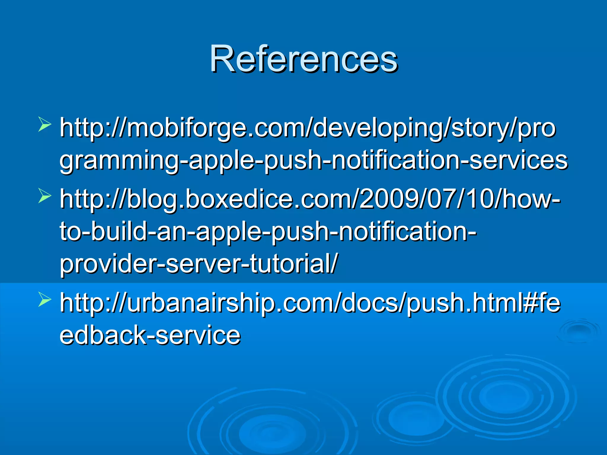 Apple push notification service | PPT