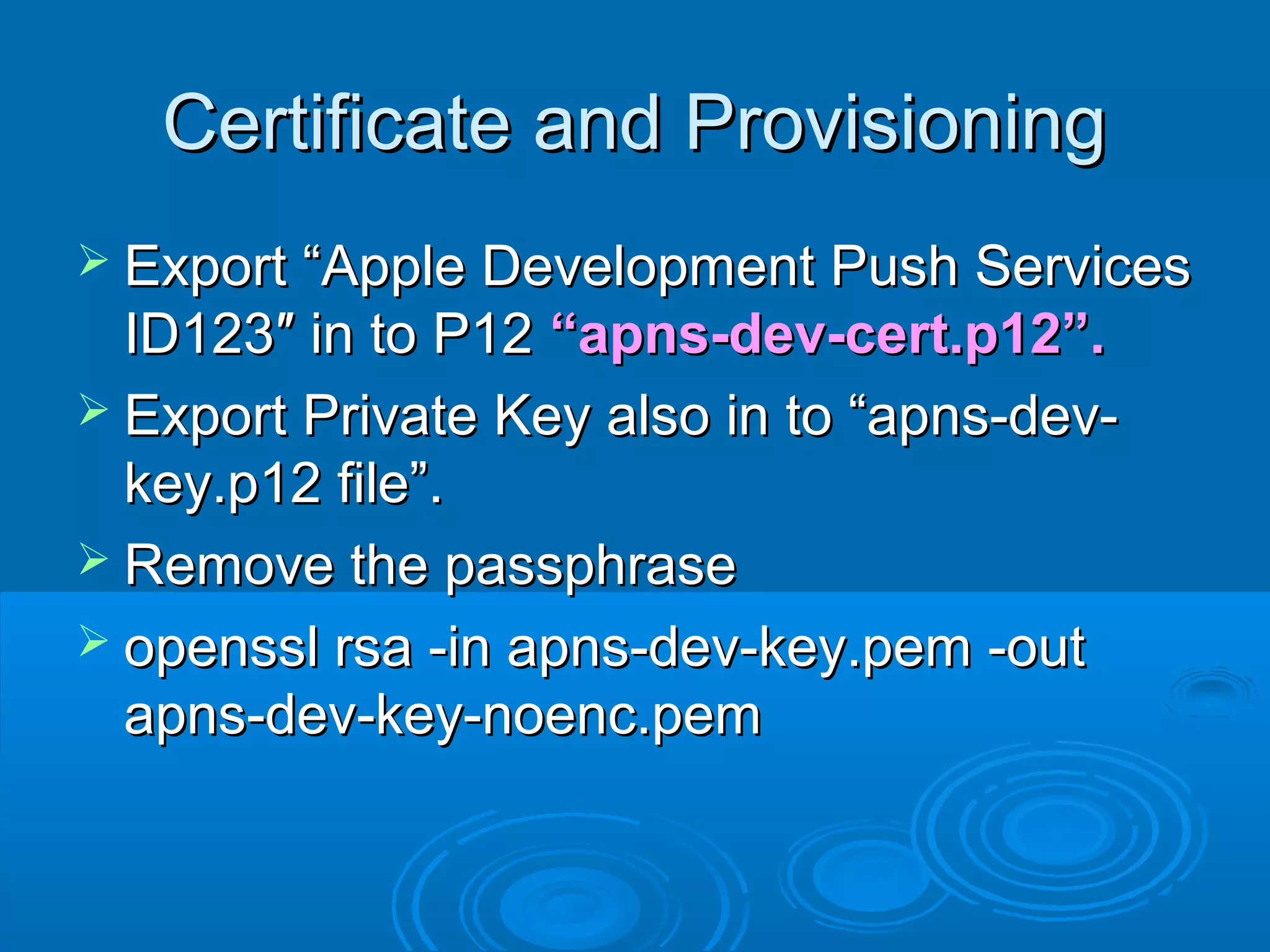 Apple push notification service | PPT