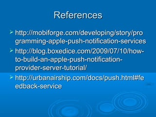 Apple push notification service | PPT