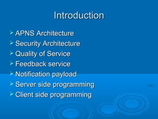 Apple push notification service | PPT