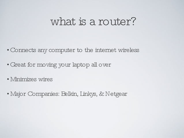 Apple Router.Ppt