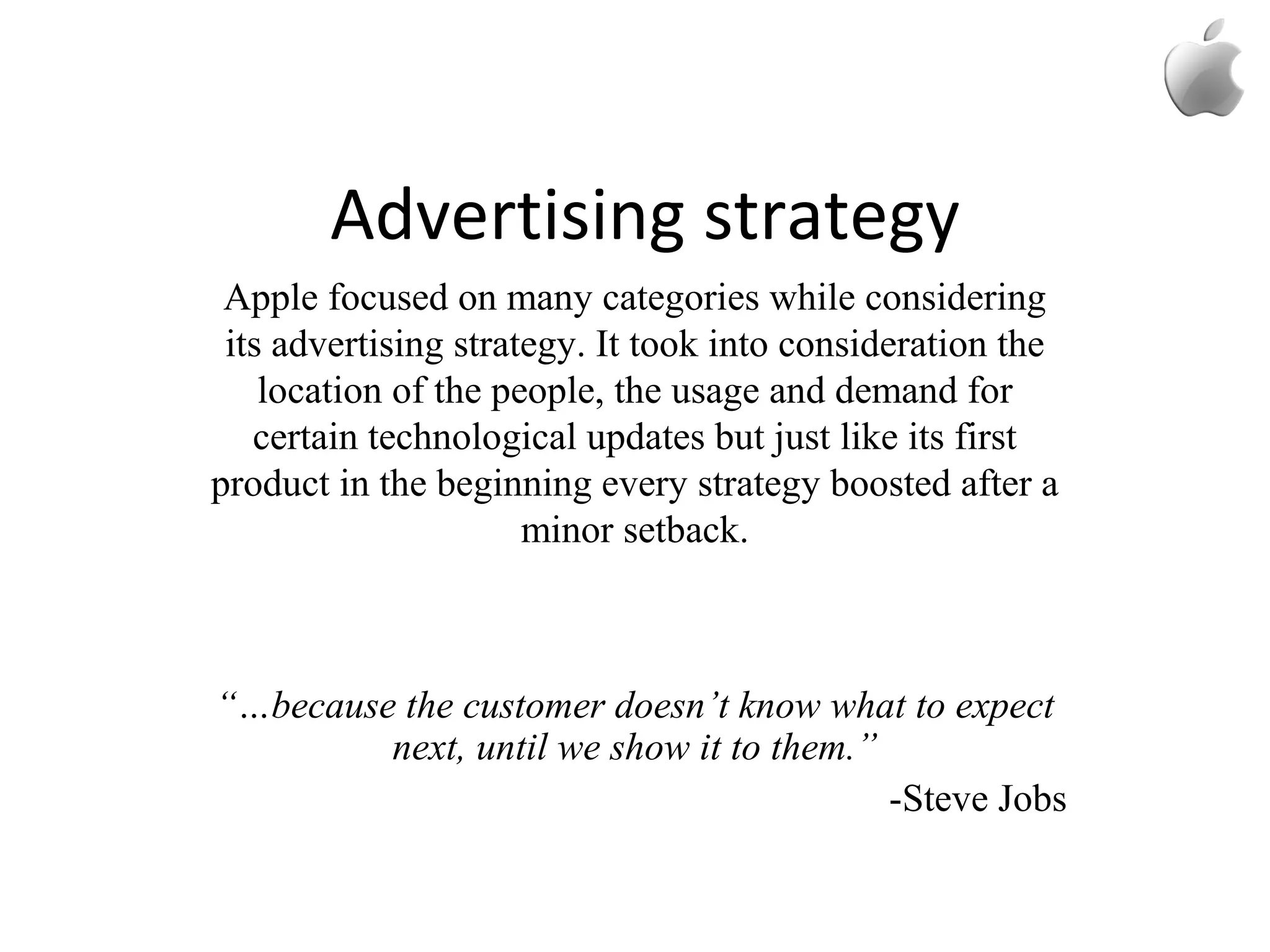 Apples advertising-strategy | PPT