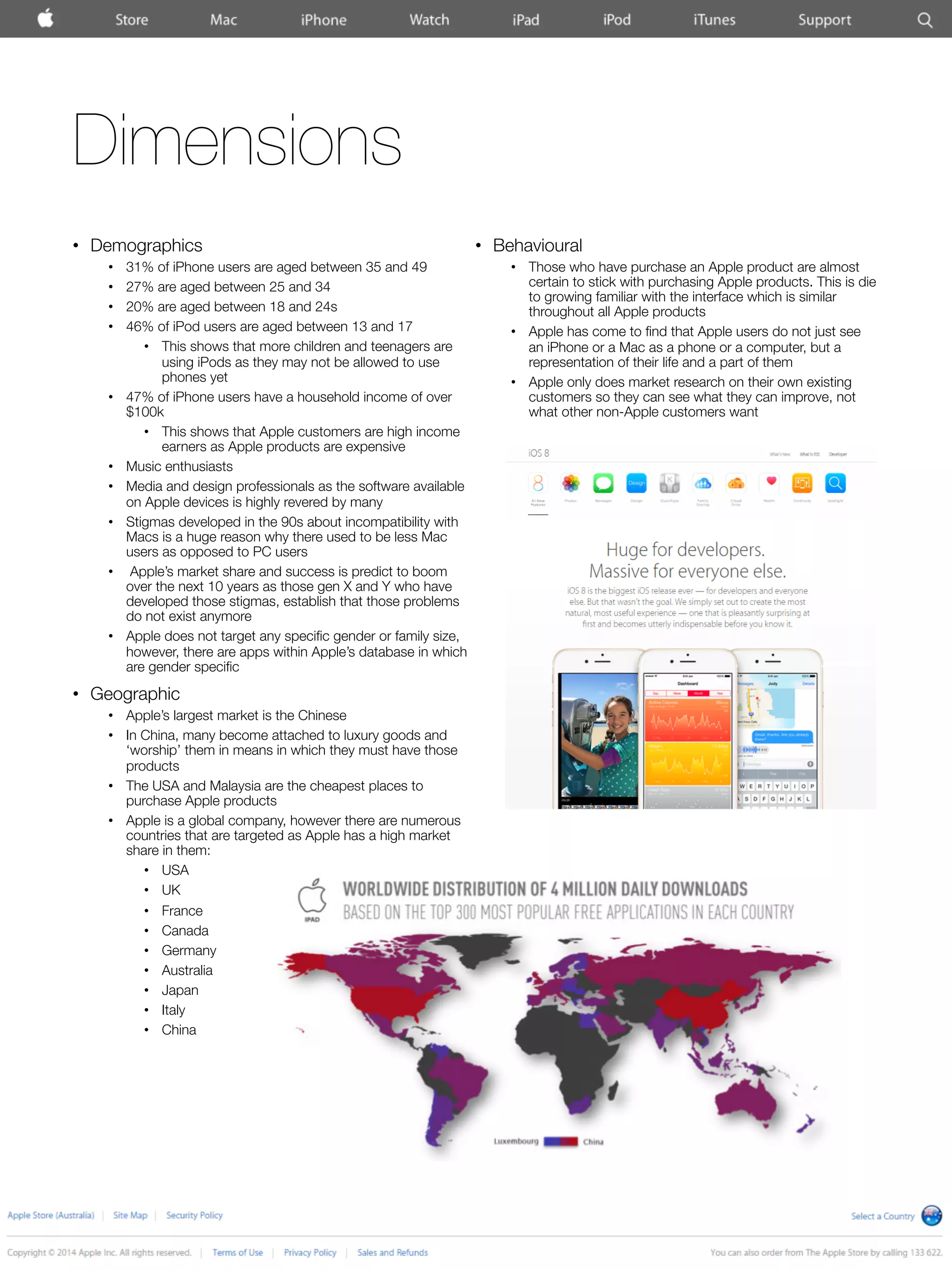 Apple Product Mix and Marketing Mix | PDF