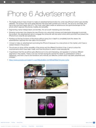 Apple Product Mix and Marketing Mix | PDF