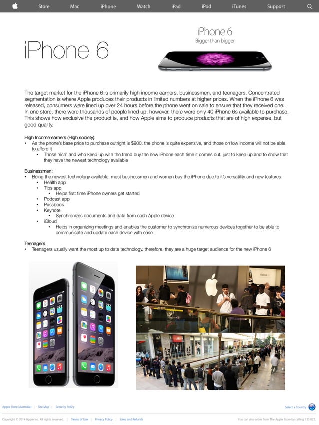 Apple Product Mix and Marketing Mix | PDF