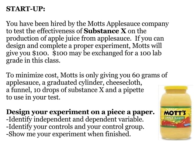 Applesauce Lab | PPT