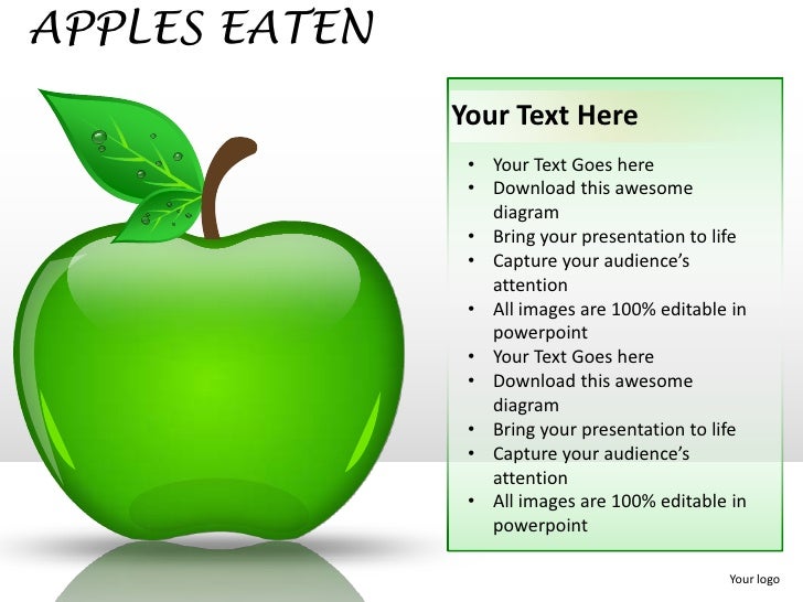Apples eaten powerpoint presentation templates Apples eaten powerpoint presentation templates
