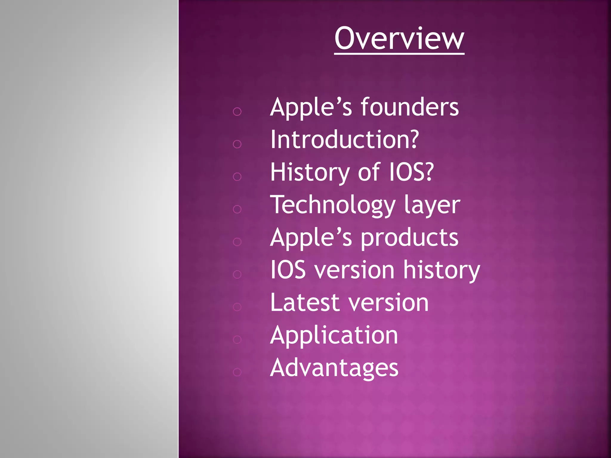 Apple's ios | PPT
