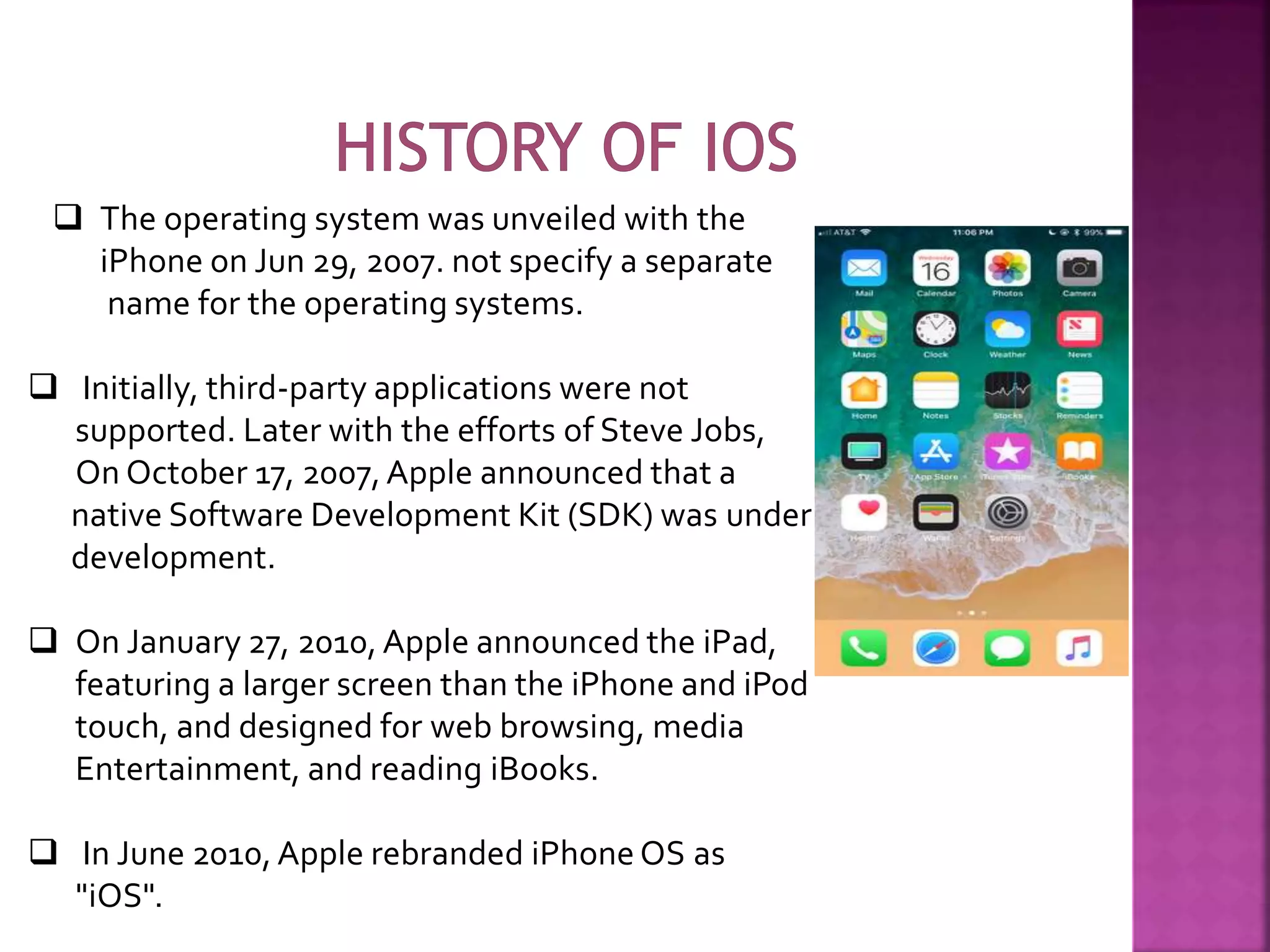 Apple's ios | PPT