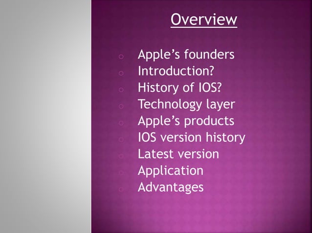 Apple's ios | PPT