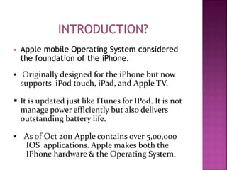 Apple's ios | PPT