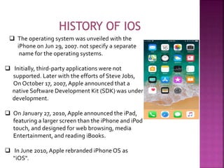 Apple's ios | PPT