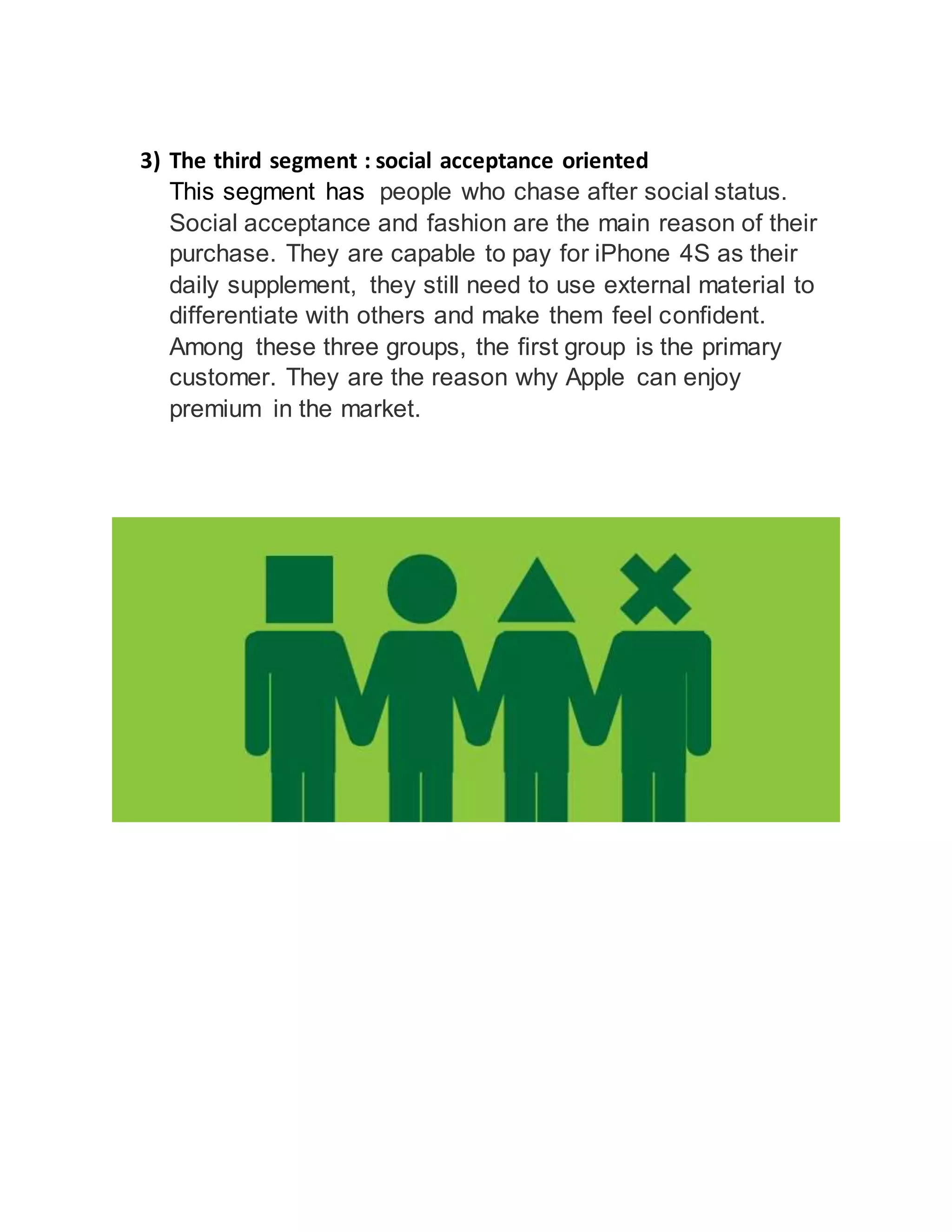 Apple's iPhone market segmentation | DOCX