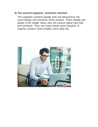 Apple's iPhone market segmentation | DOCX