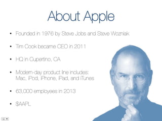 Apple Inc. Business Overview | PPTX