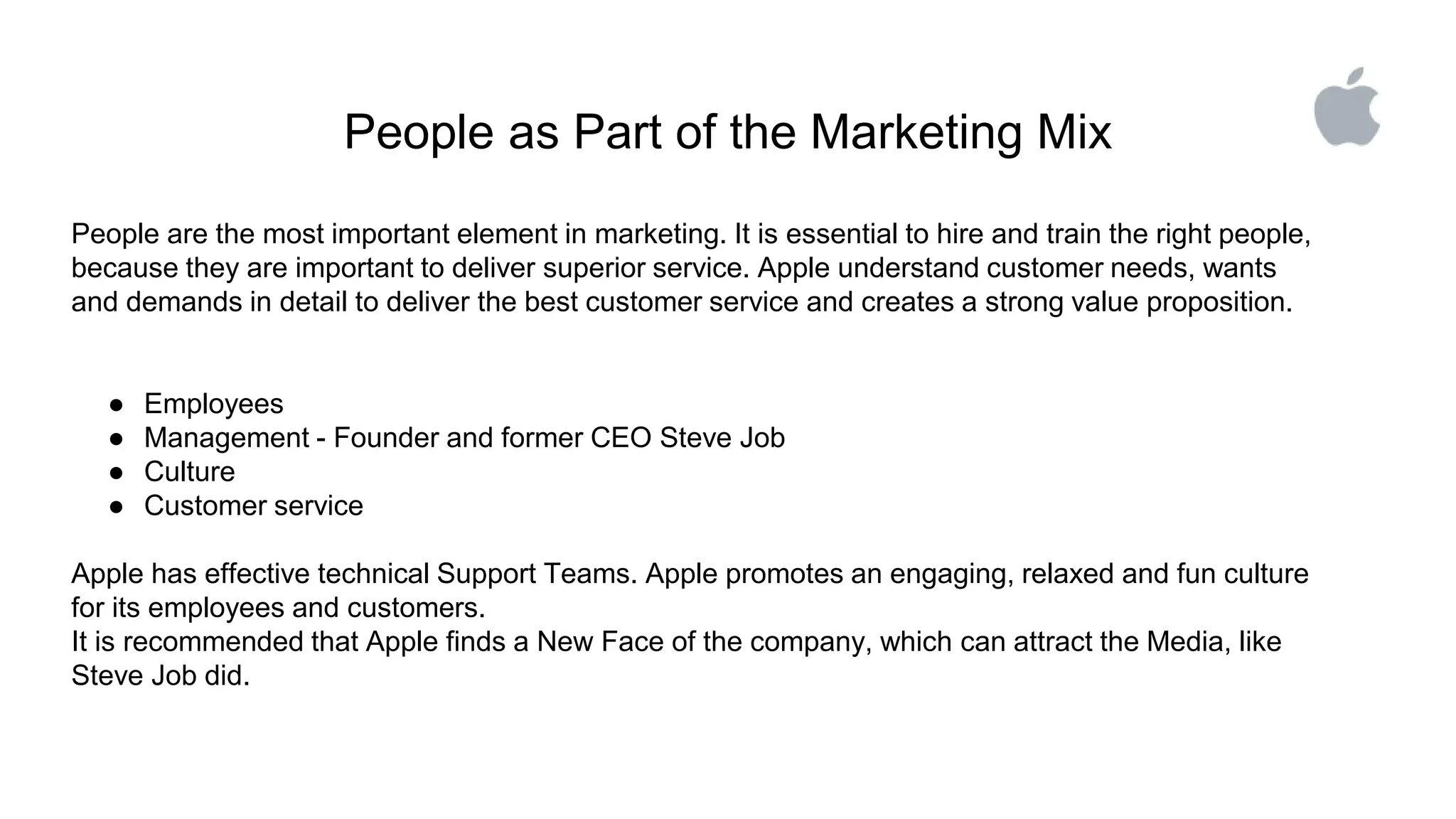 Apple's marketing mix | PPTX