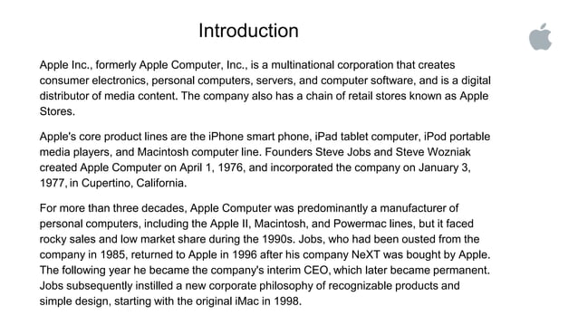 Apple's marketing mix | PPTX | Computing | Technology & Computing