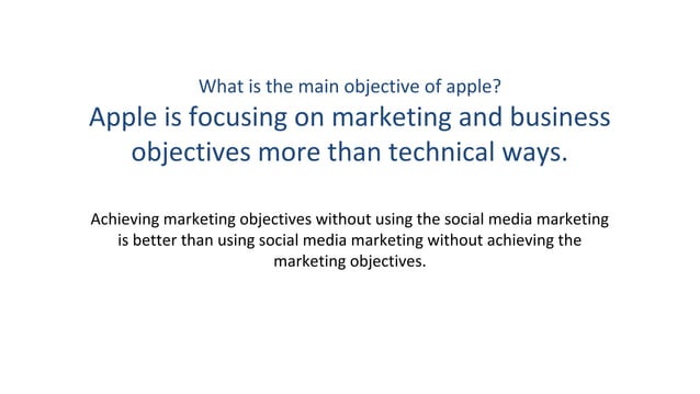 Apple marketing strategy | PPT