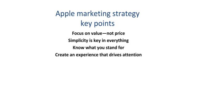 Apple marketing strategy | PPT