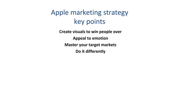 Apple marketing strategy | PPT