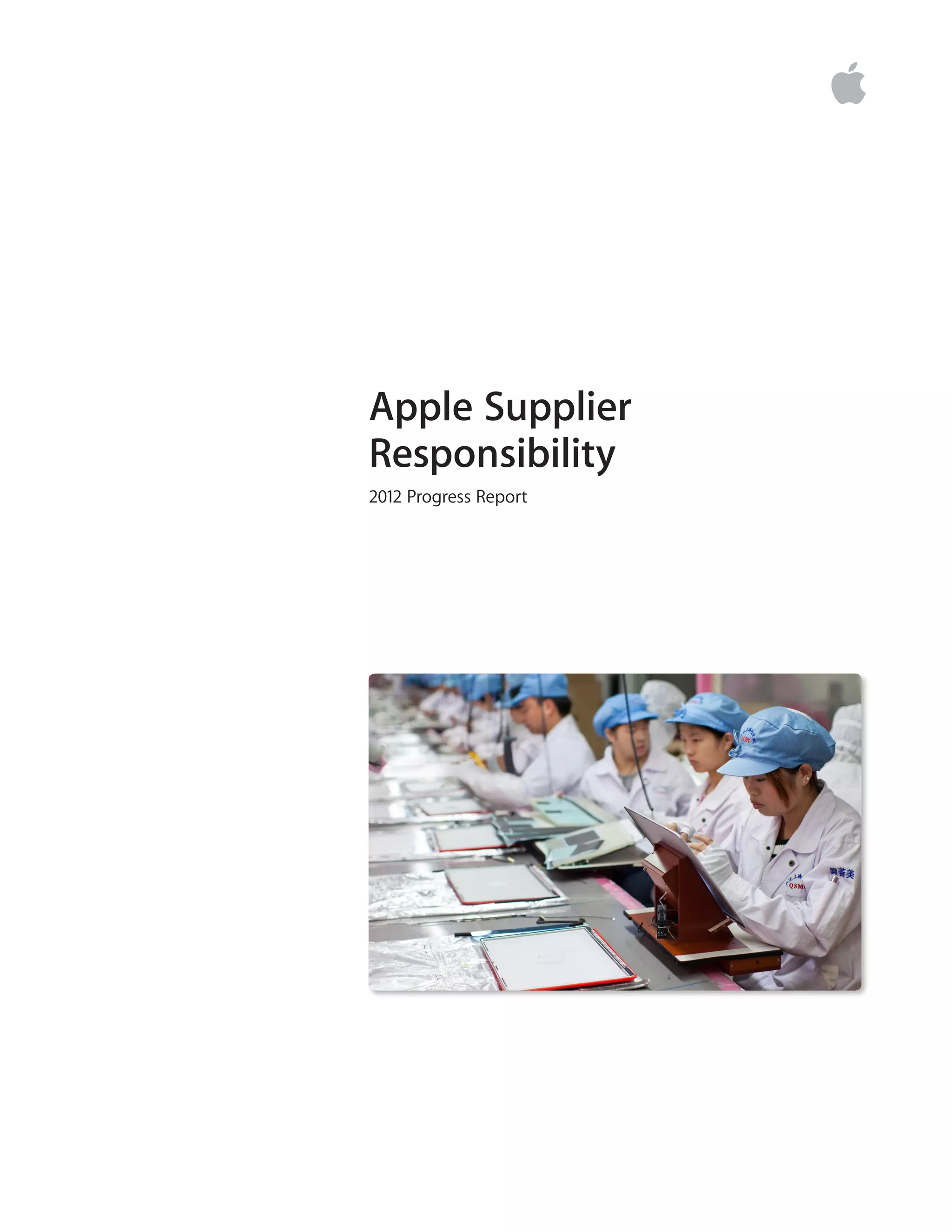 Apple Production Supplier Report - 2012 Progress Report | PDF ...