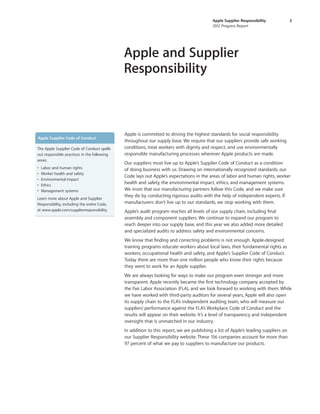 Apple Production Supplier Report - 2012 Progress Report | PDF ...