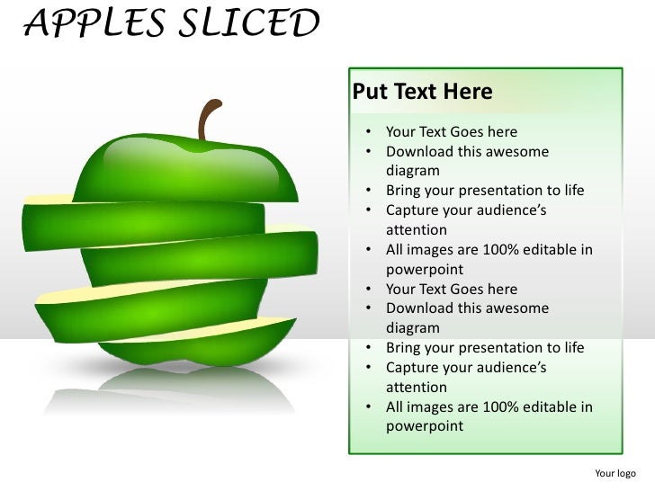 Apples sliced powerpoint presentation templates Apples sliced powerpoint presentation templates