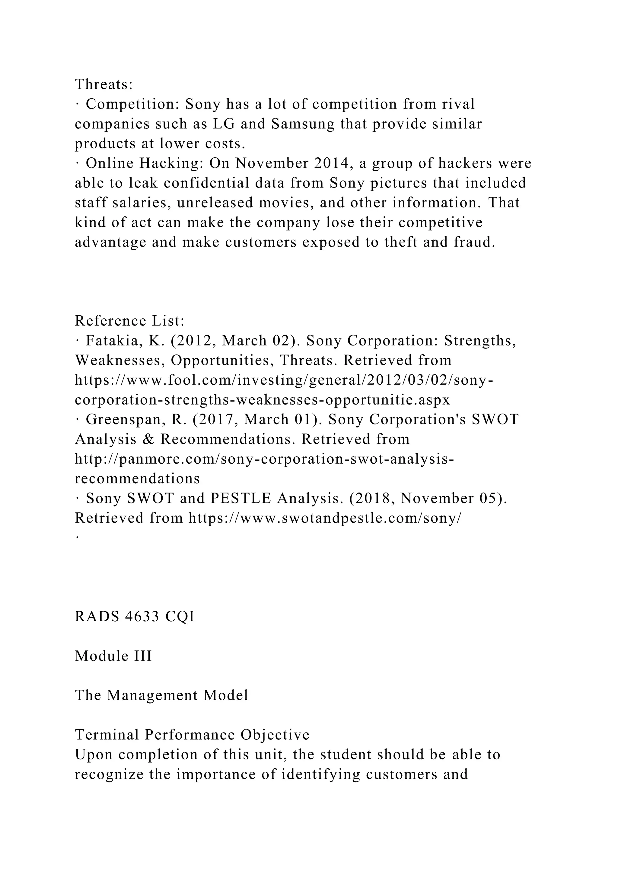 Apple’s SWOT AnalysisPoints of Strength· Globally Recognize.docx