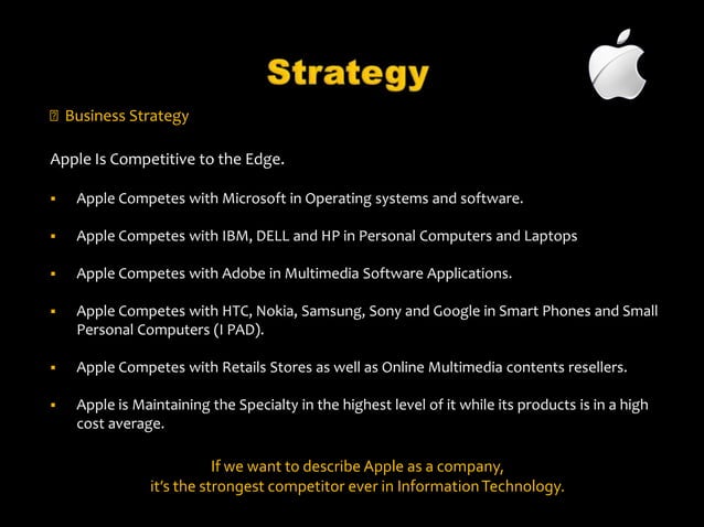 Apple strategic management study case | PPTX