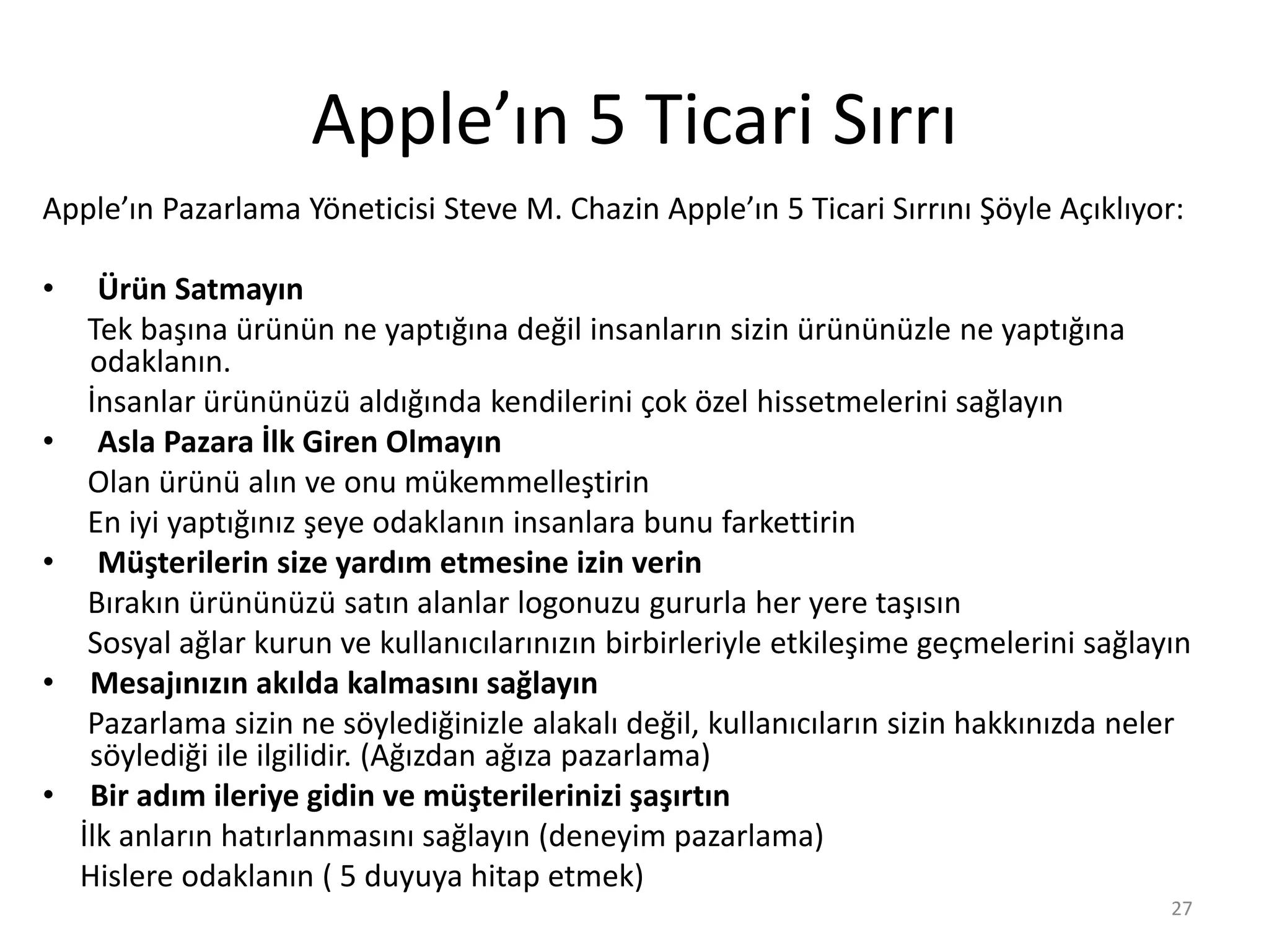 Apple Marka Sunumu - Marka İmajı | PPTX
