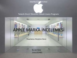 Apple Marka Sunumu - Marka İmajı | PPTX