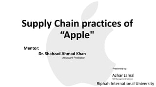 Apple supply chain | PPTX