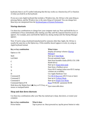 osx keyboard shortcut easy usage | PDF