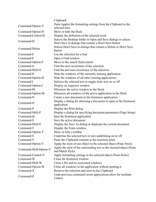 osx keyboard shortcut easy usage | PDF