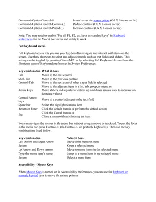 osx keyboard shortcut easy usage | PDF