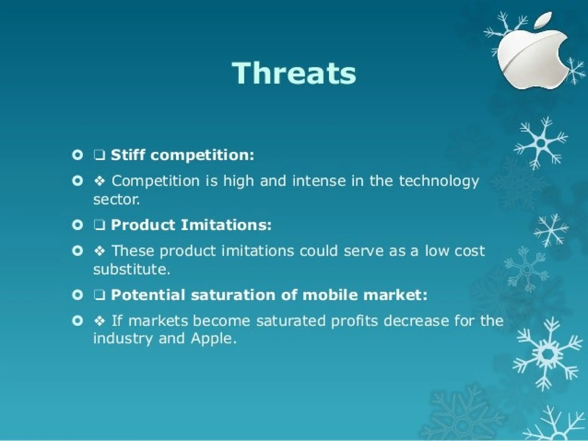 Power point presentation on Apple_SWOT analysys | PPT