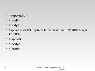 Basic of Applet | PPT