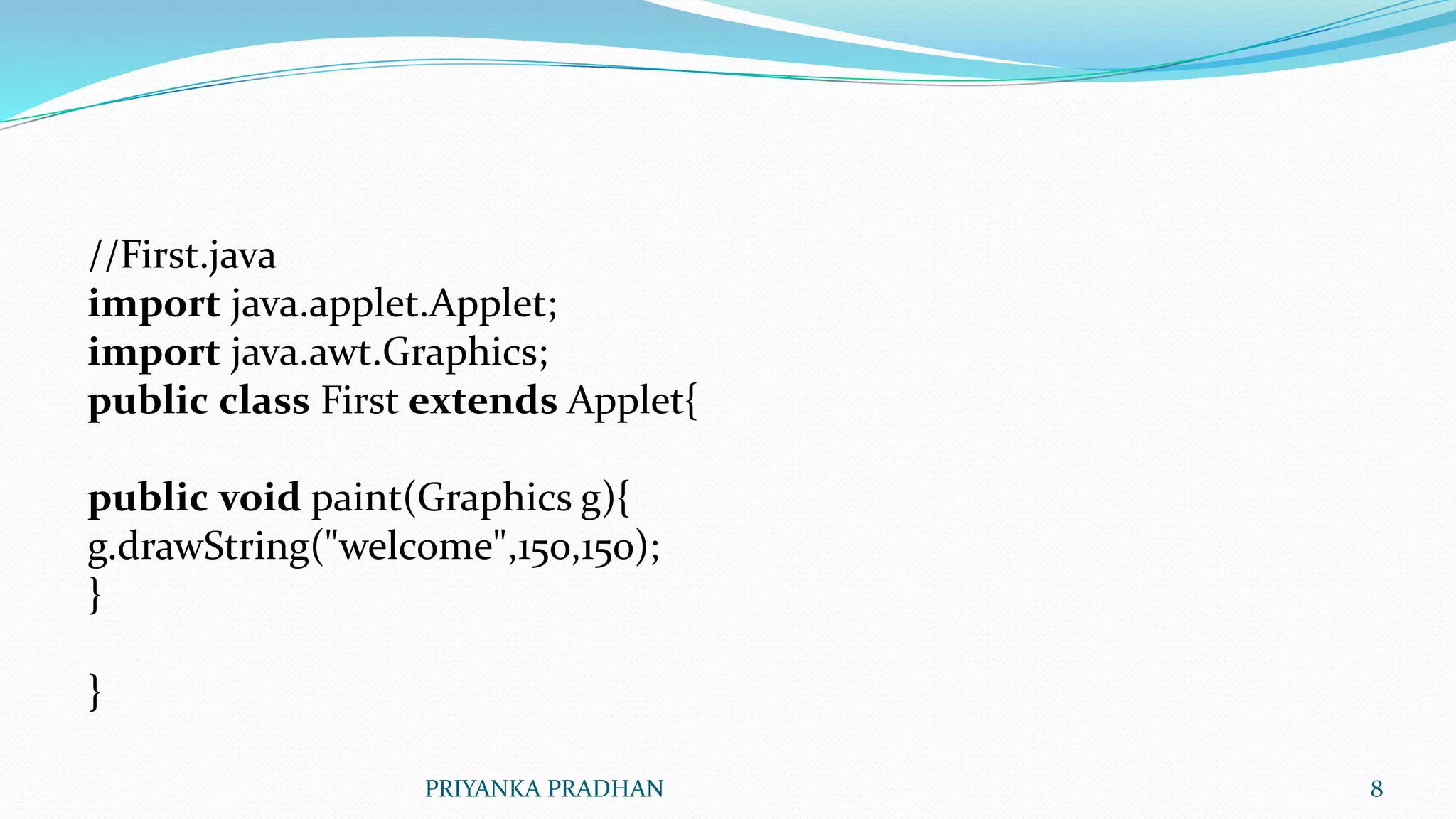 Applet | PPT