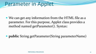 Applet | PPT