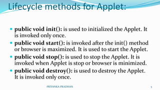 Applet | PPT